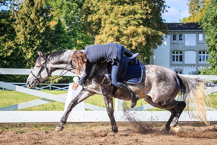 Eitle Reiter: Auf den Helm wird oft aus modischen Gründen verzichtet