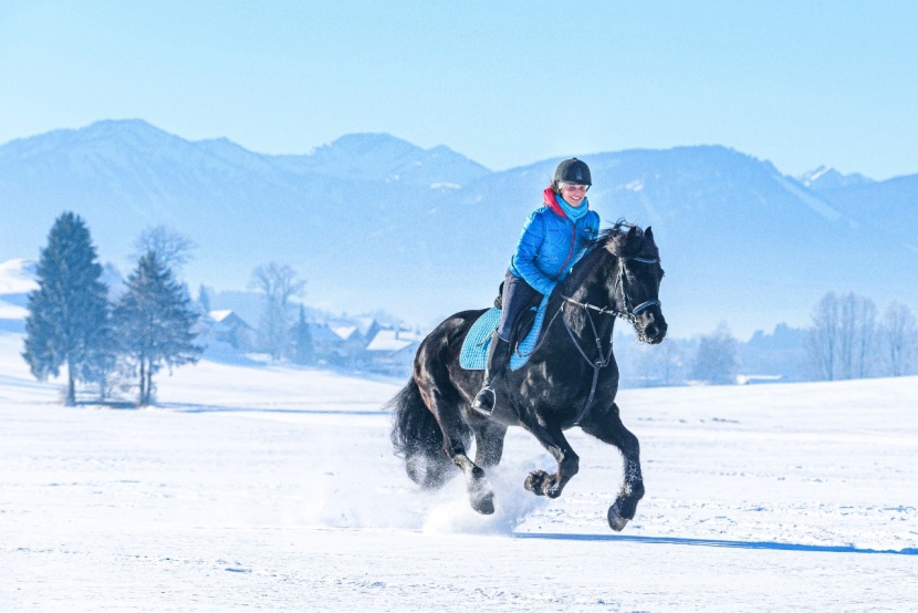 Spaß mit Tücken: Reiten im Schnee